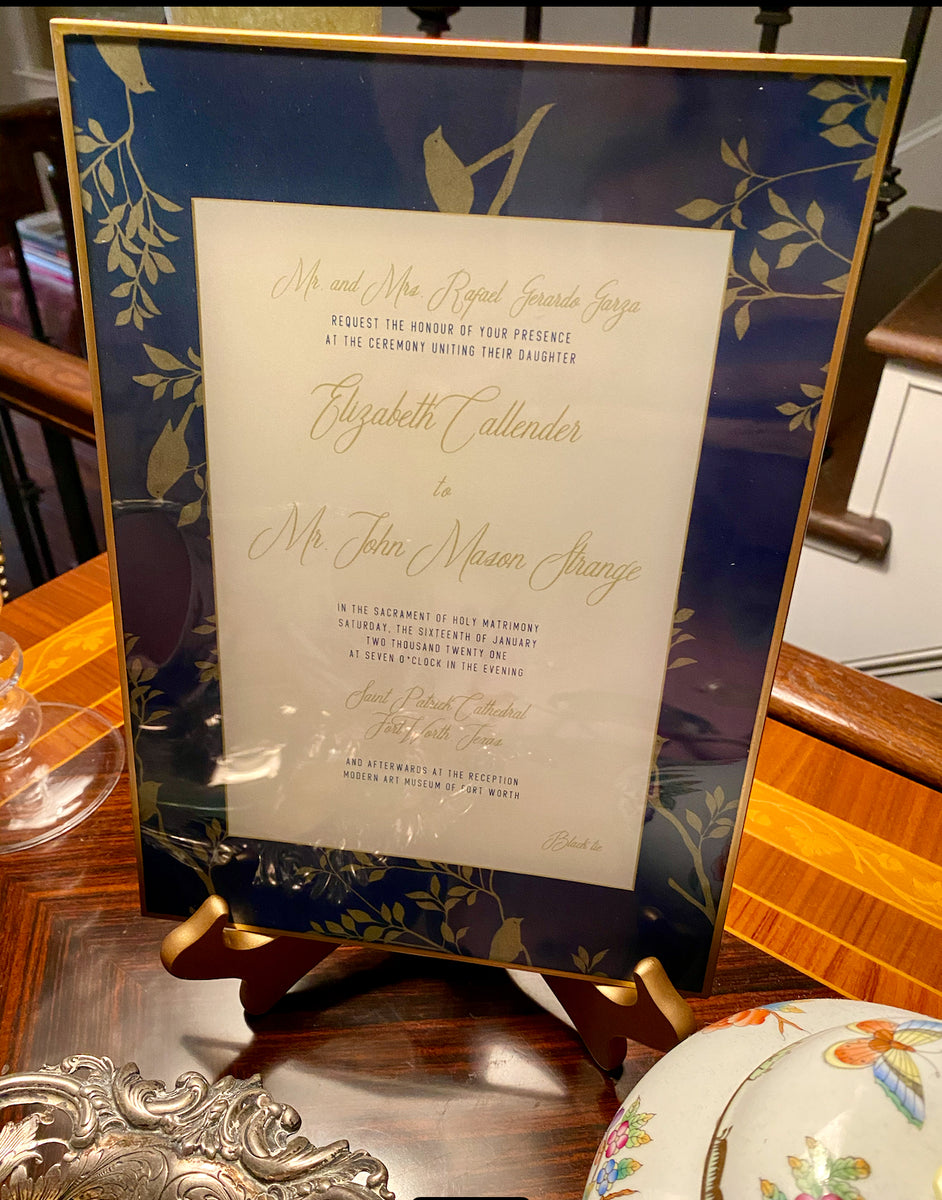 Wedding Invitation Plate – Christina Williams Designs